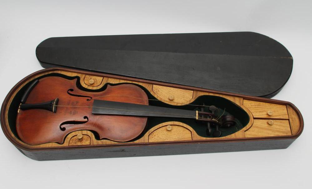 A scratch built mahogany violin by j. h. cooper | Hartleys Auctioneers ...