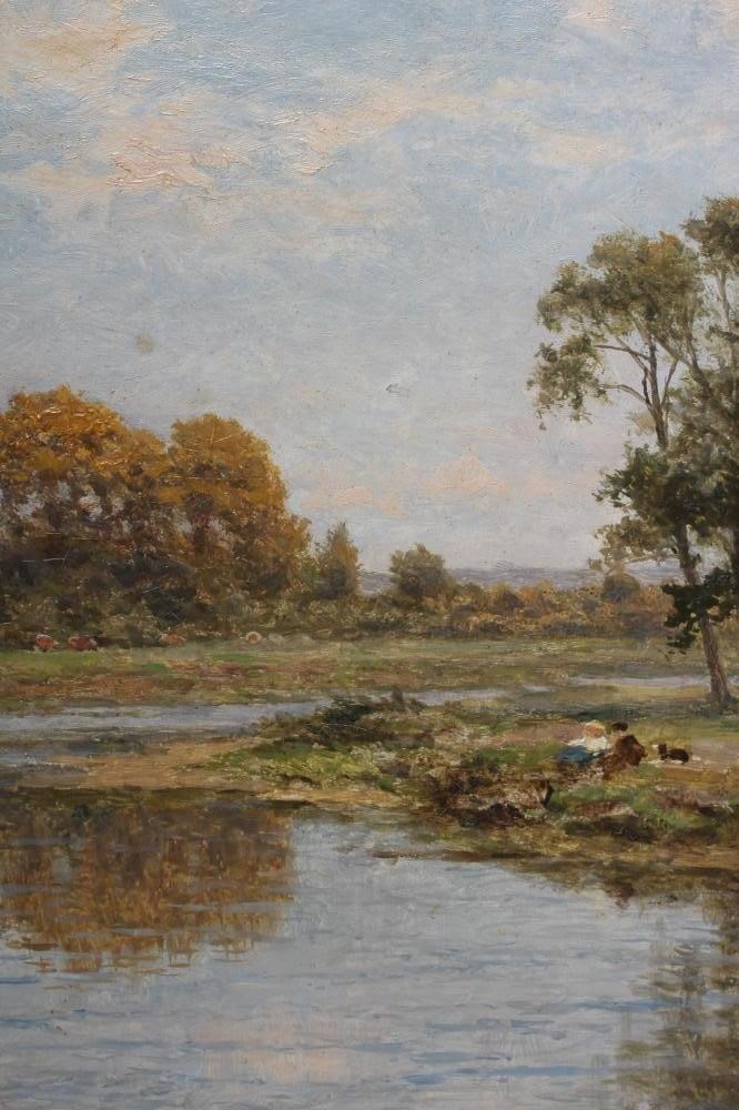 Benjamin williams leader (1831-1923) an autumn evening, goring on ...