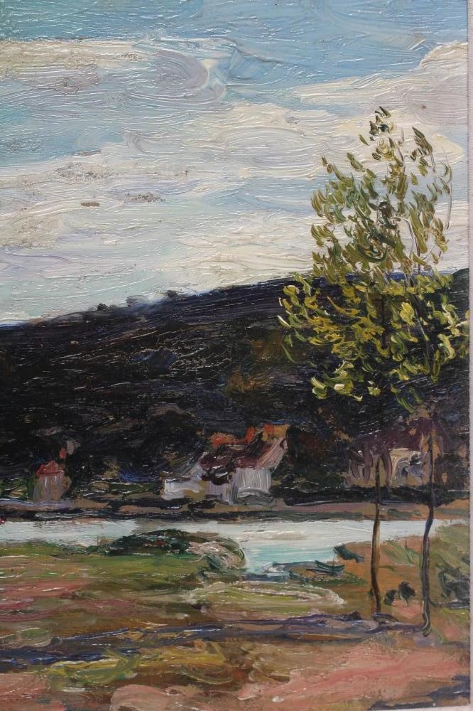 Alexander jamieson roi (scottish 1873-1937) "on the seine fontainebleau ...