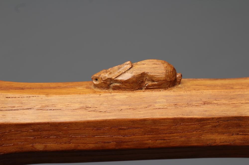 A pair of peter heap adzed oak elbow chairs | Hartleys Auctioneers ...