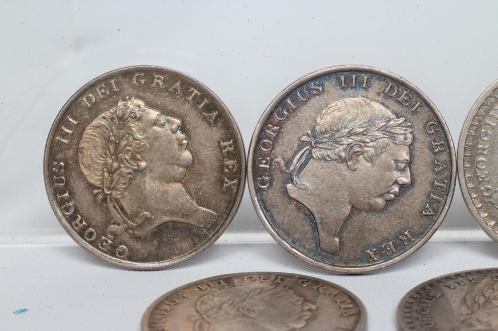 A consecutive run of george iii bank tokens, 1811 to 1816 inclusive, 1s ...