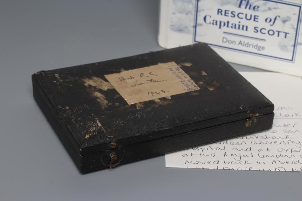 Polar expedition "ss terra nova" a set of twelve opthalmic instruments ...