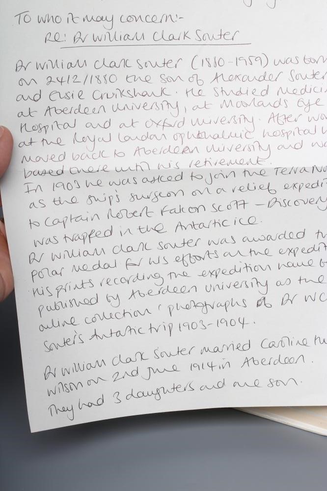 Polar expedition "ss terra nova" a set of twelve opthalmic instruments ...