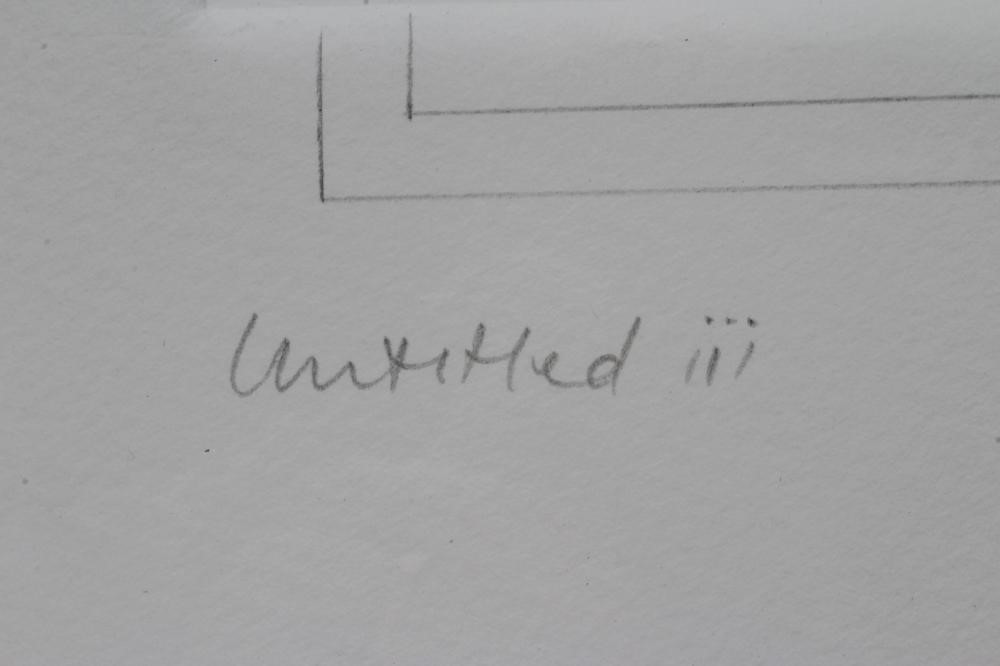 Janet williams (b.1950) "untitled iii", inscribed in pencil and signed ...