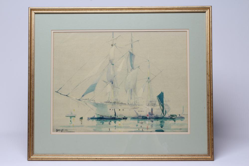 George ayling rsma ri (1887-1960) three masted sailing ship | Hartleys ...
