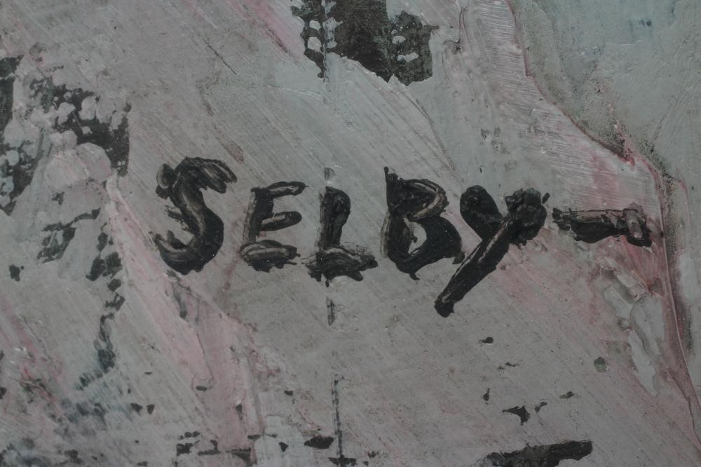 William selby (b.1933), "winter", signed, inscribed to reverse, oil on ...