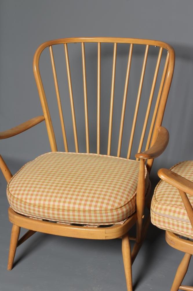 A pair of ercol a model 477 armchairs | Hartleys Auctioneers & Valuers