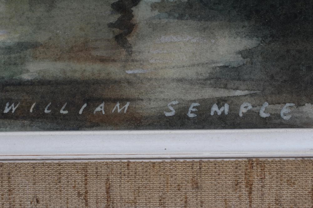 William semple (1896-1964) "harbour scene chioggia near venice ...