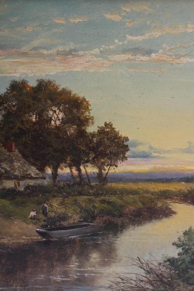 W warren (1829-1911) riverscene at sunset | Hartleys Auctioneers & Valuers
