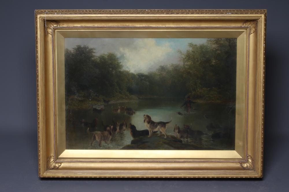 Thomas henry gibb (1833-1893) "otter hunting on the coguel | Hartleys ...