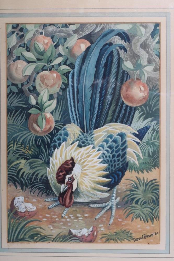 David binns (1935-2020) cockerel in the orchard | Hartleys Auctioneers ...
