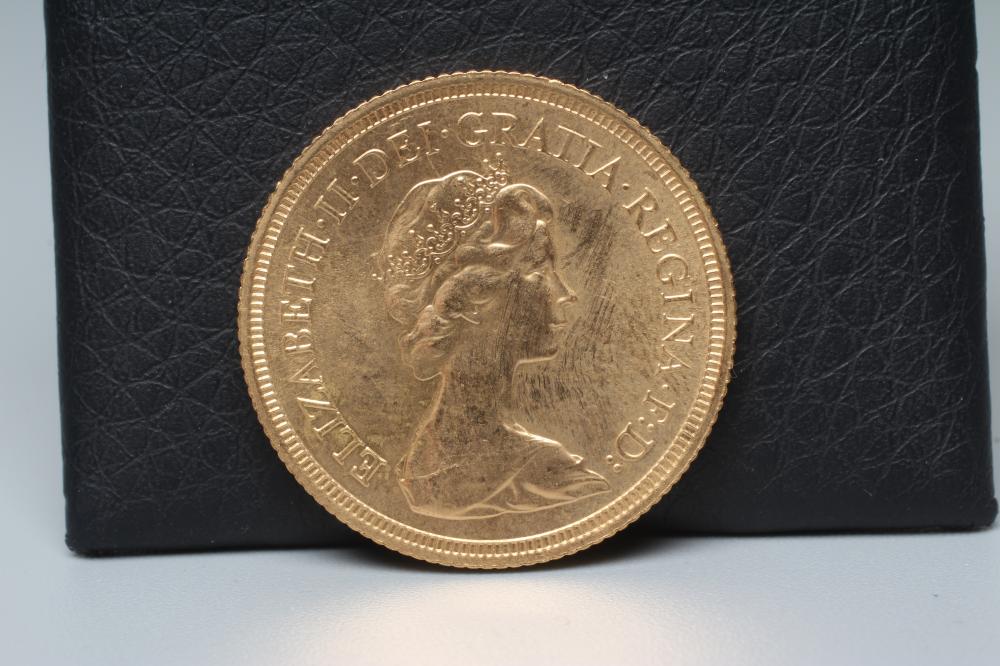 An elizabeth ii sovereign, 1980, 8g | Hartleys Auctioneers & Valuers