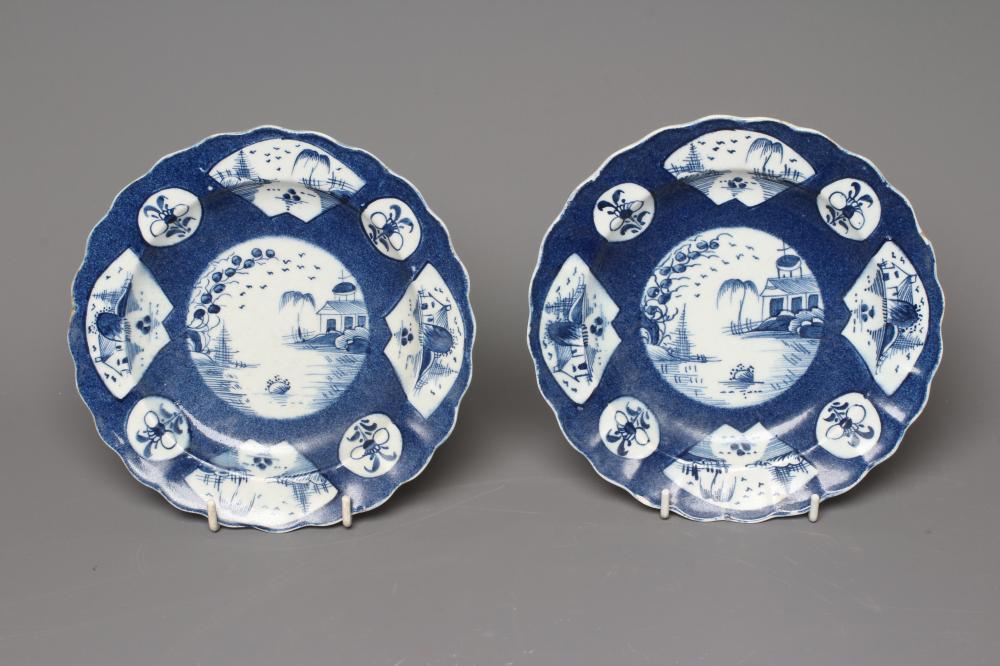 A pair of bow porcelain plates | Hartleys Auctioneers & Valuers