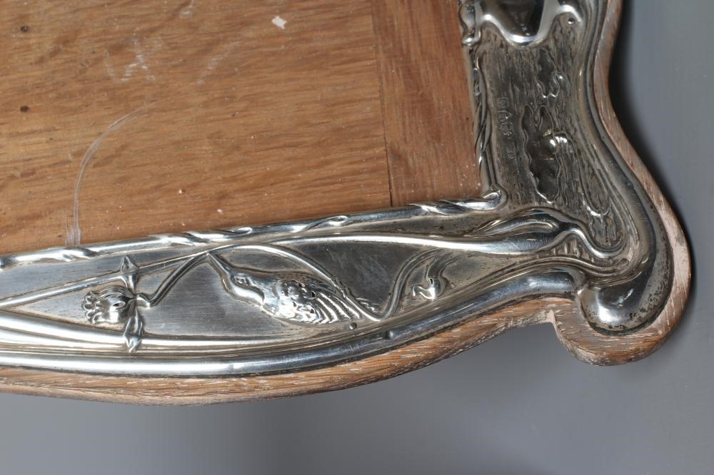 An edwardian secessionist strut back silver photograph frame by ...