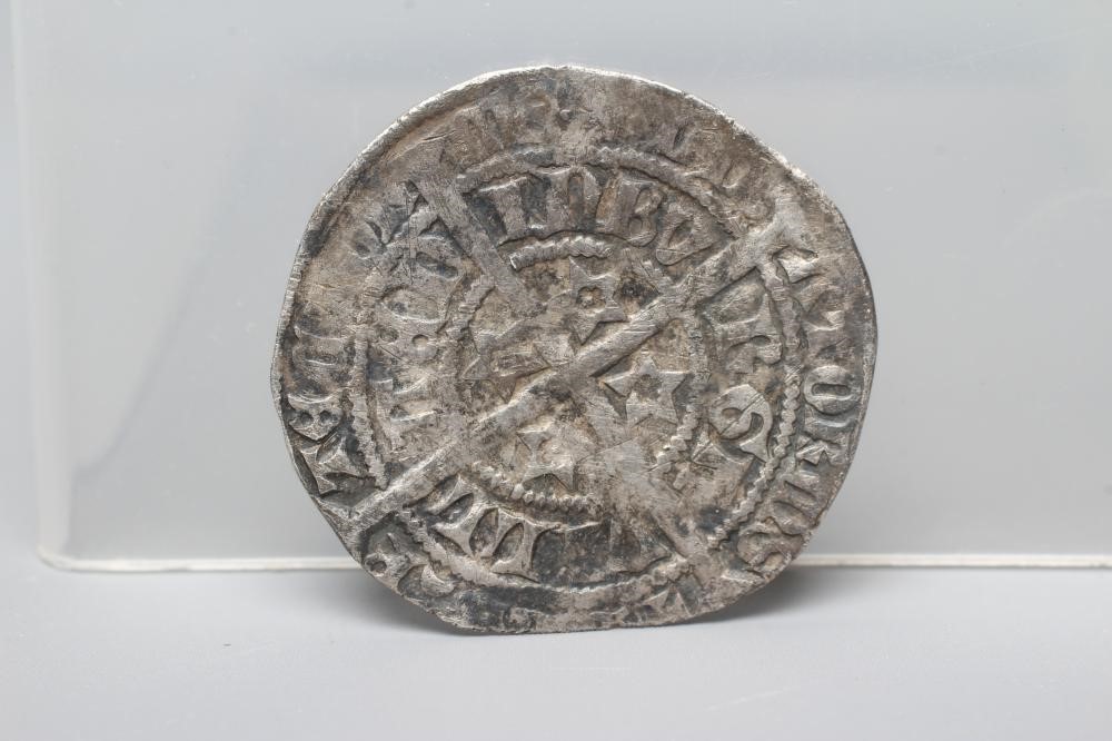 A robert ii of scotland silver groat, cruciform back, 3.7g (est. plus ...