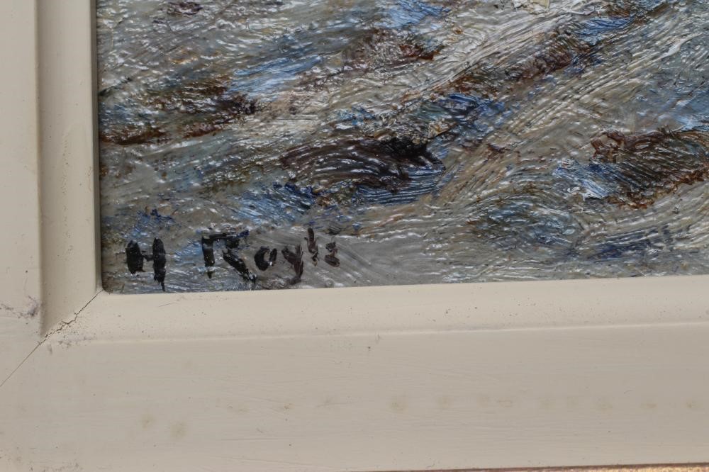 Herbert f royle (1870-1958) the high laithe in winter, signed lower ...