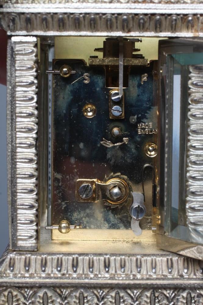 A modern silver carriage clock | Hartleys Auctioneers & Valuers
