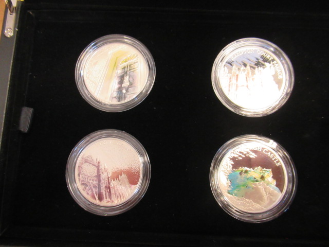 2017 portrait of britain £5 silver four coin set including downing ...