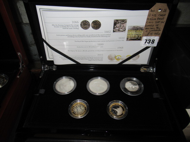 2015 cased silver proof coin set including battle of britain fifty ...