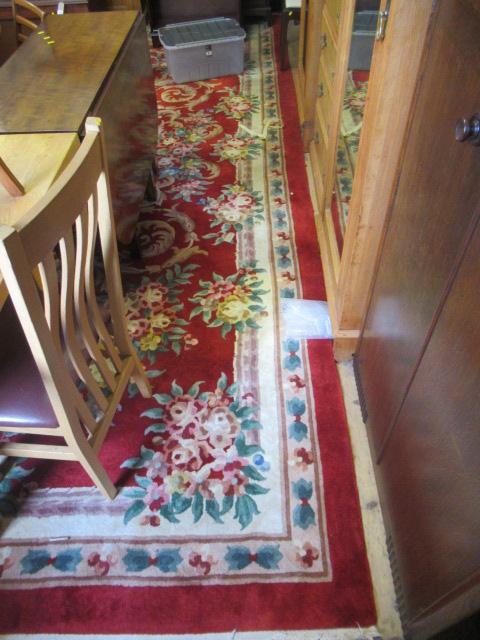 Large red patterned wool rug approx 15ft x 12 ft | Hartleys Auctioneers ...