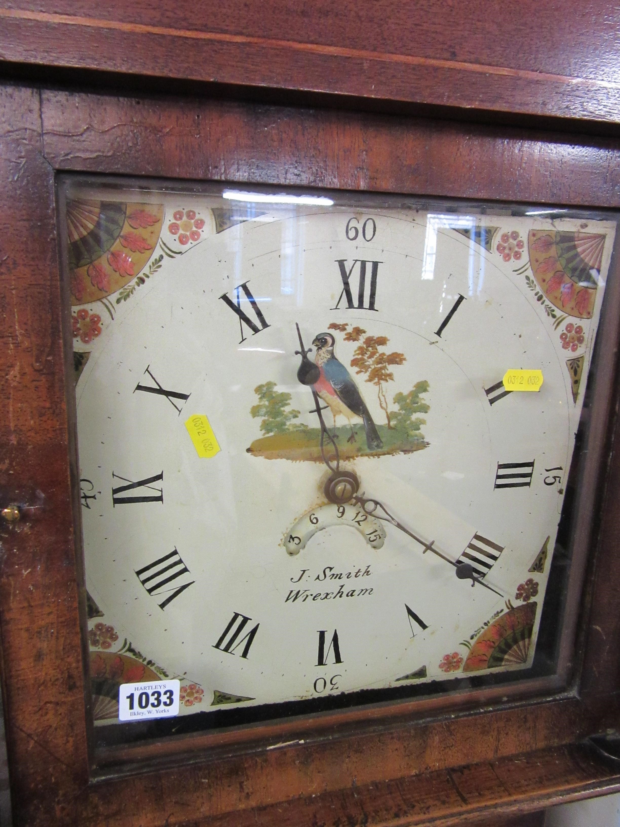 J smith of wrexham longcase clock | Hartleys Auctioneers & Valuers