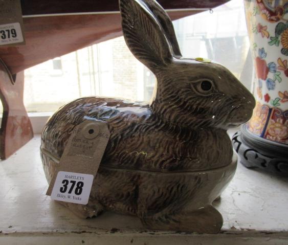 Pottery rabbit | Hartleys Auctioneers & Valuers