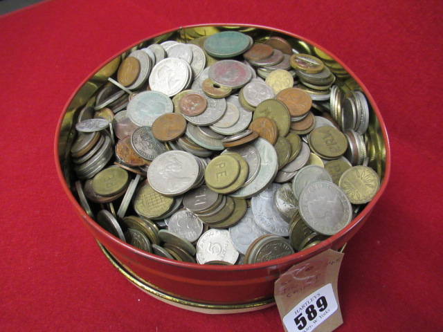 Tin of coins | Hartleys Auctioneers & Valuers