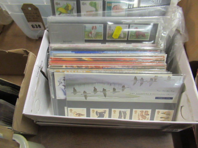 Box of presentation stamp packs and year sets all decimal | Hartleys ...