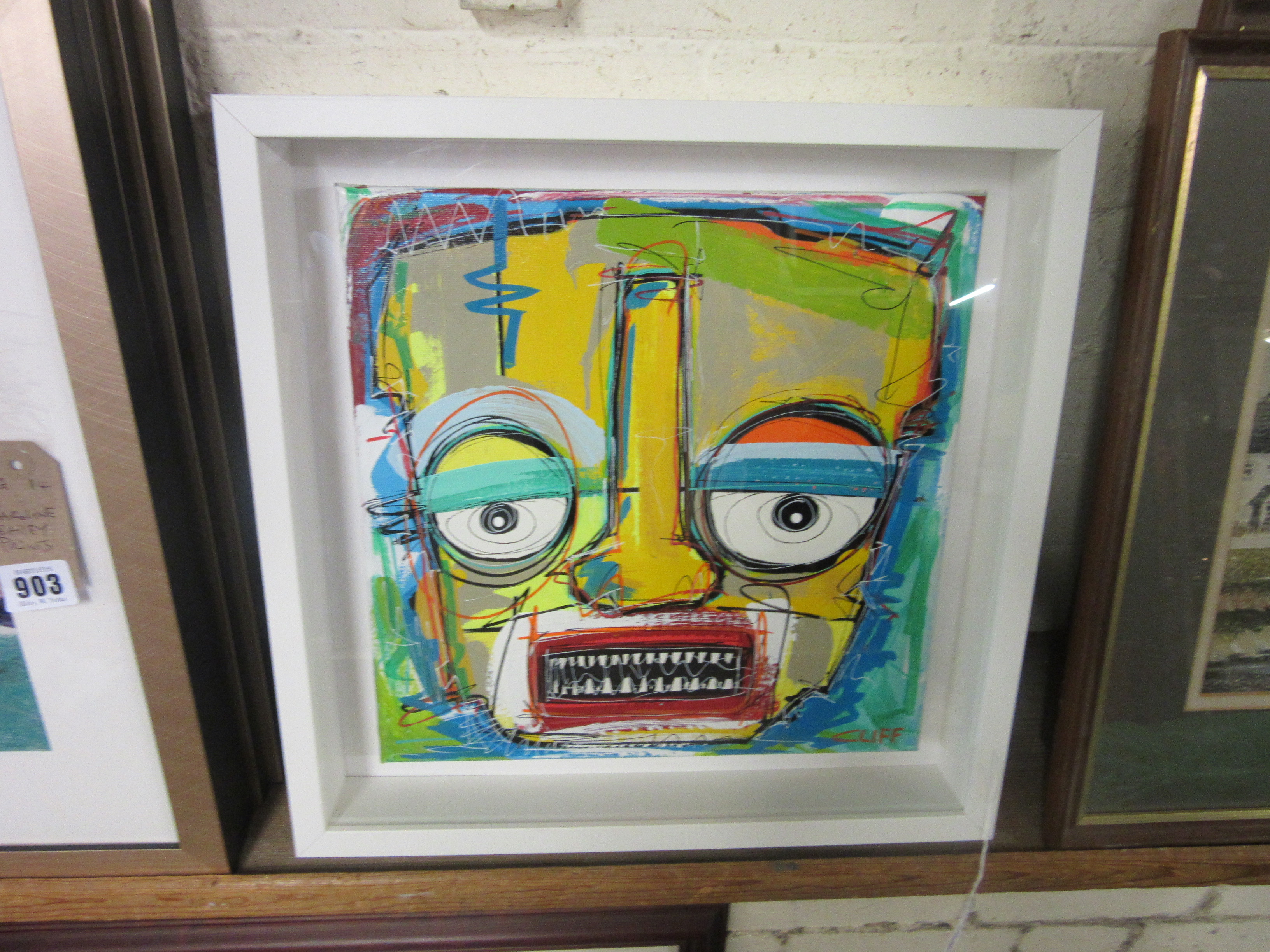 Cliff phillips painting titled head five | Hartleys Auctioneers & Valuers