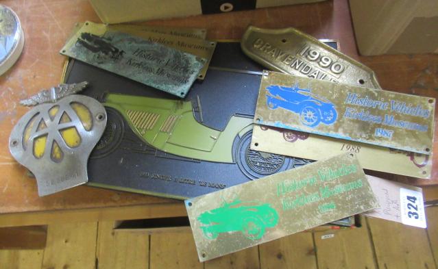Motor plaques and aa badge | Hartleys Auctioneers & Valuers