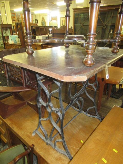 Treadle sewing machine base | Hartleys Auctioneers & Valuers