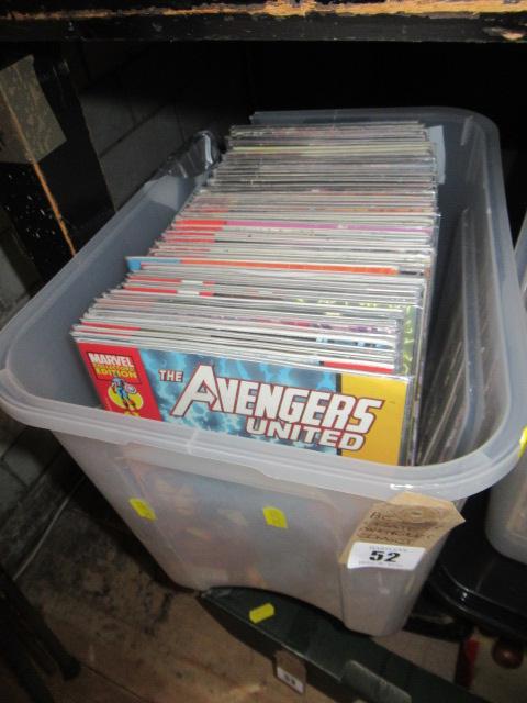 Crate of avengers comics | Hartleys Auctioneers & Valuers
