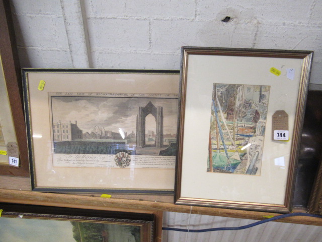 Frank runacres watercolour and a norfolk print | Hartleys Auctioneers ...