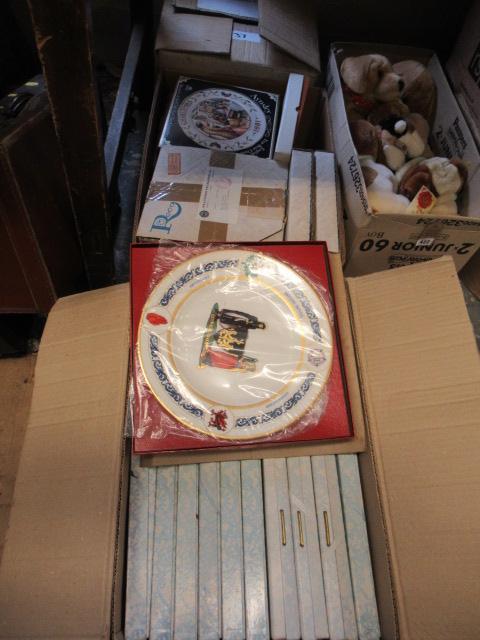 Three boxes of collectable plates | Hartleys Auctioneers & Valuers