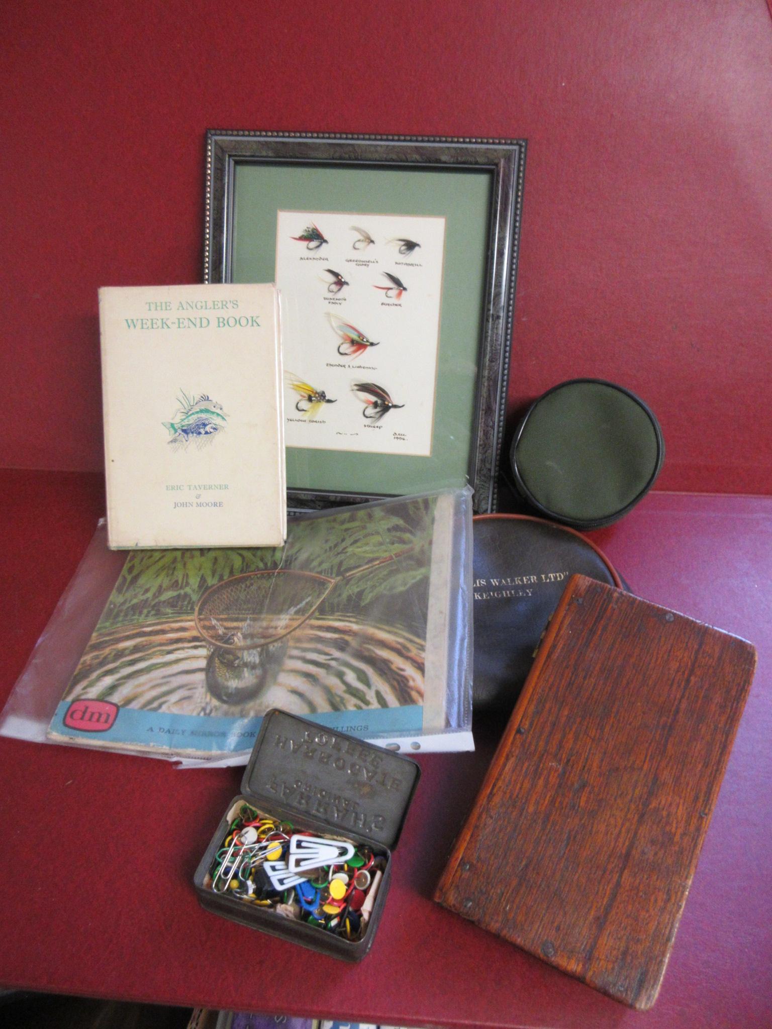 Box of fishing ephemera | Hartleys Auctioneers & Valuers
