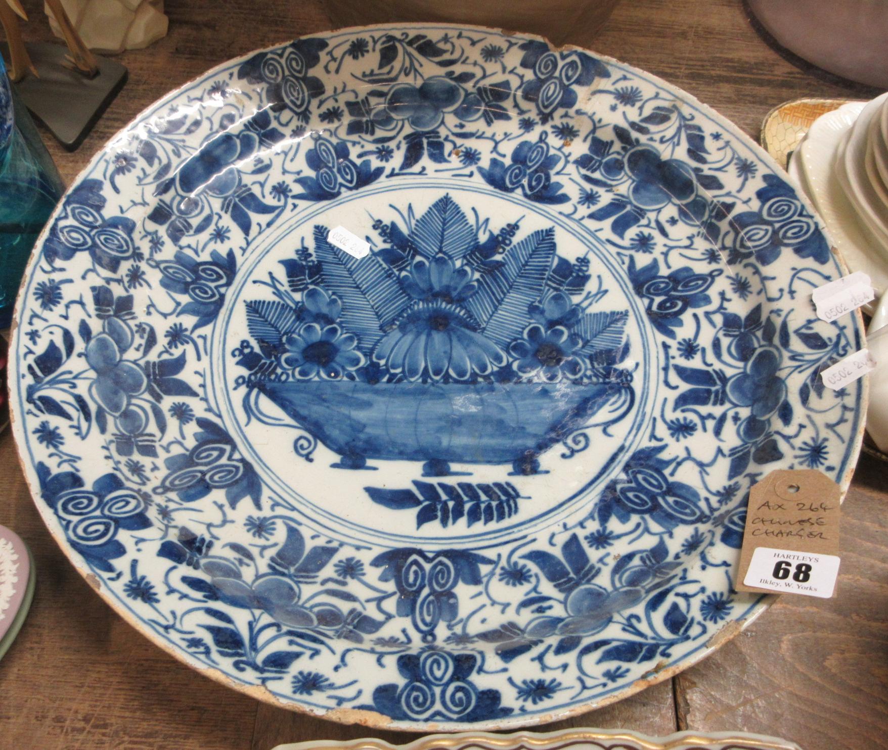 Dutch delft charger | Hartleys Auctioneers & Valuers