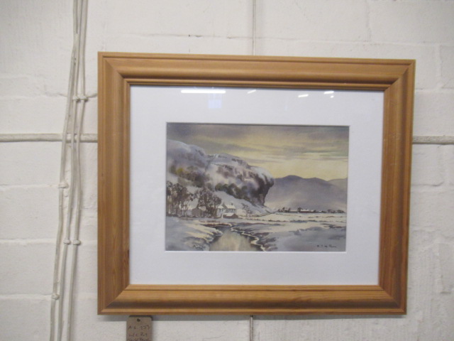 Kilnsey crag watercolour by jack prior | Hartleys Auctioneers & Valuers