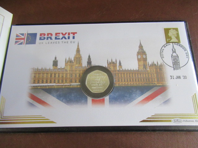 Brexit 2020 50p coin cover | Hartleys Auctioneers & Valuers