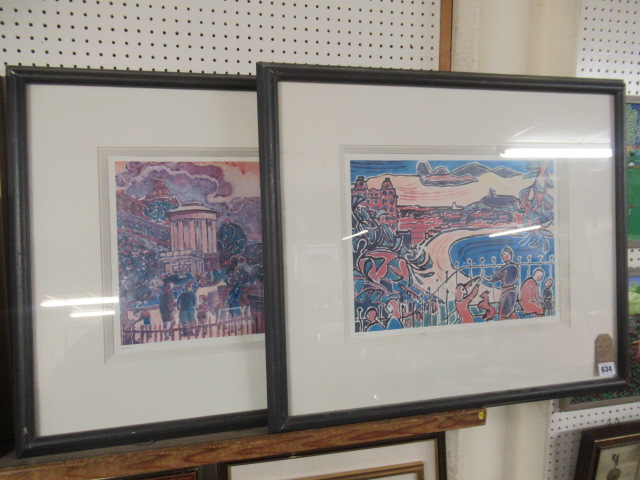Two arthur kitching prints of scarborough | Hartleys Auctioneers & Valuers