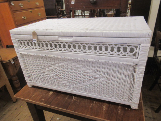 Wicker blanket box | Hartleys Auctioneers & Valuers