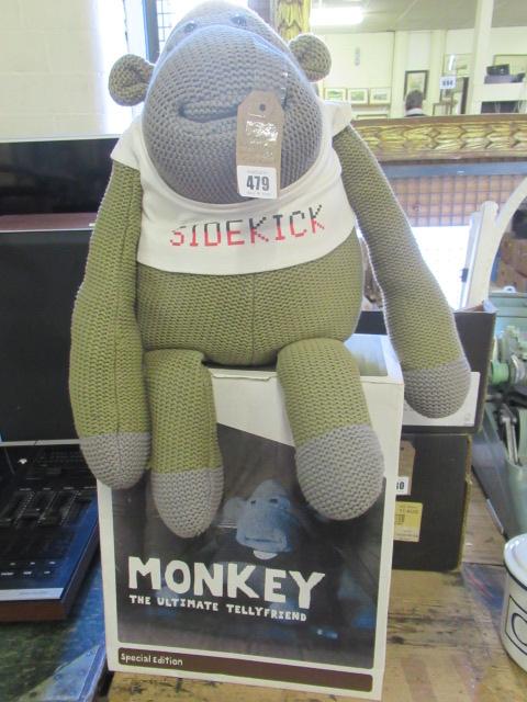 Boxed knitted monkey sidekick | Hartleys Auctioneers & Valuers