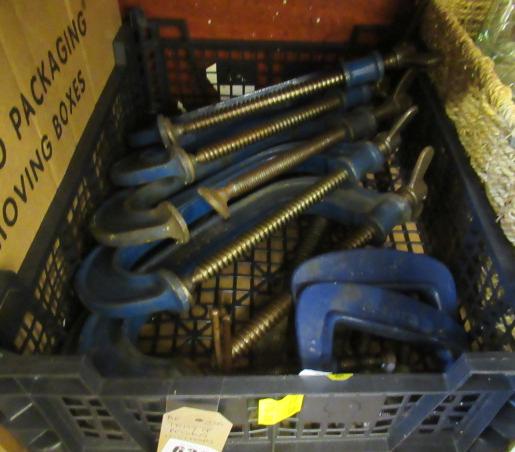 Tray of record g clamps | Hartleys Auctioneers & Valuers