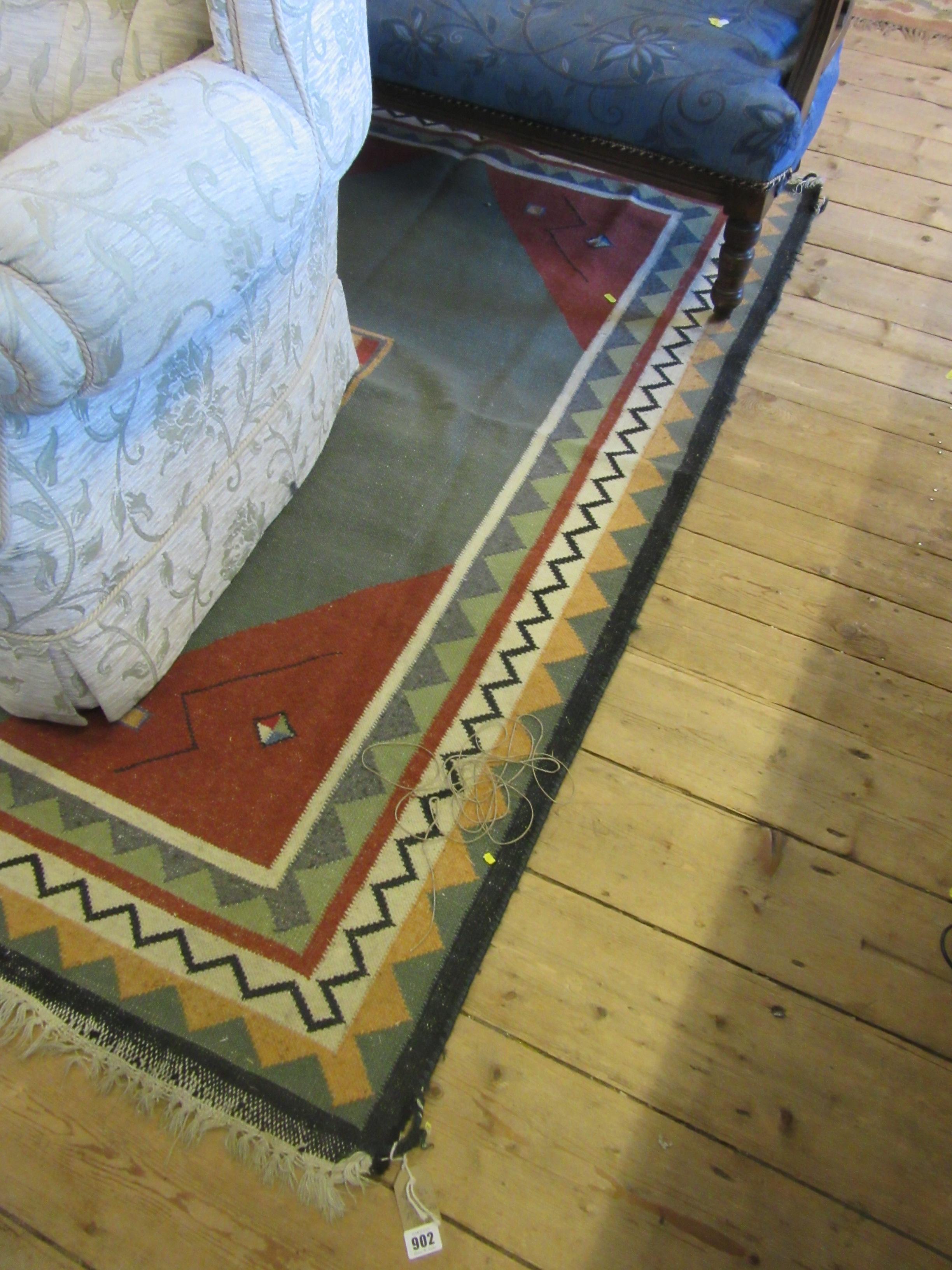 Aztec patterned rug 76 x 57 inches | Hartleys Auctioneers & Valuers