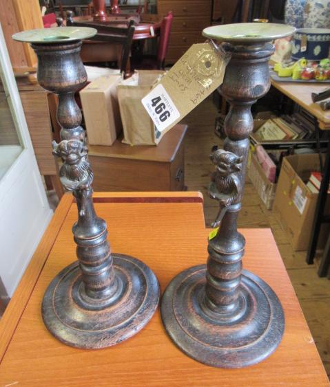 Pair of imp candlesticks | Hartleys Auctioneers & Valuers