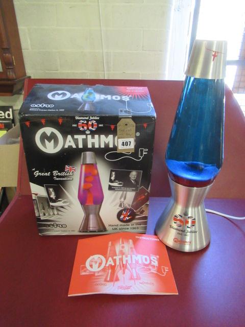 Boxed diamond jubilee mathmos astro lava lamp | Hartleys Auctioneers ...