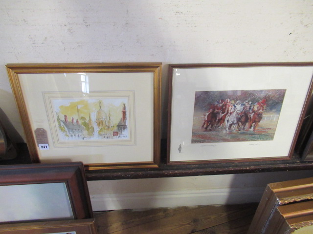 Keith proctor print and a mixed media landscape by ben maile | Hartleys ...