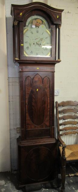 19th century longcase clock signed thomas hargraves of burnley ...