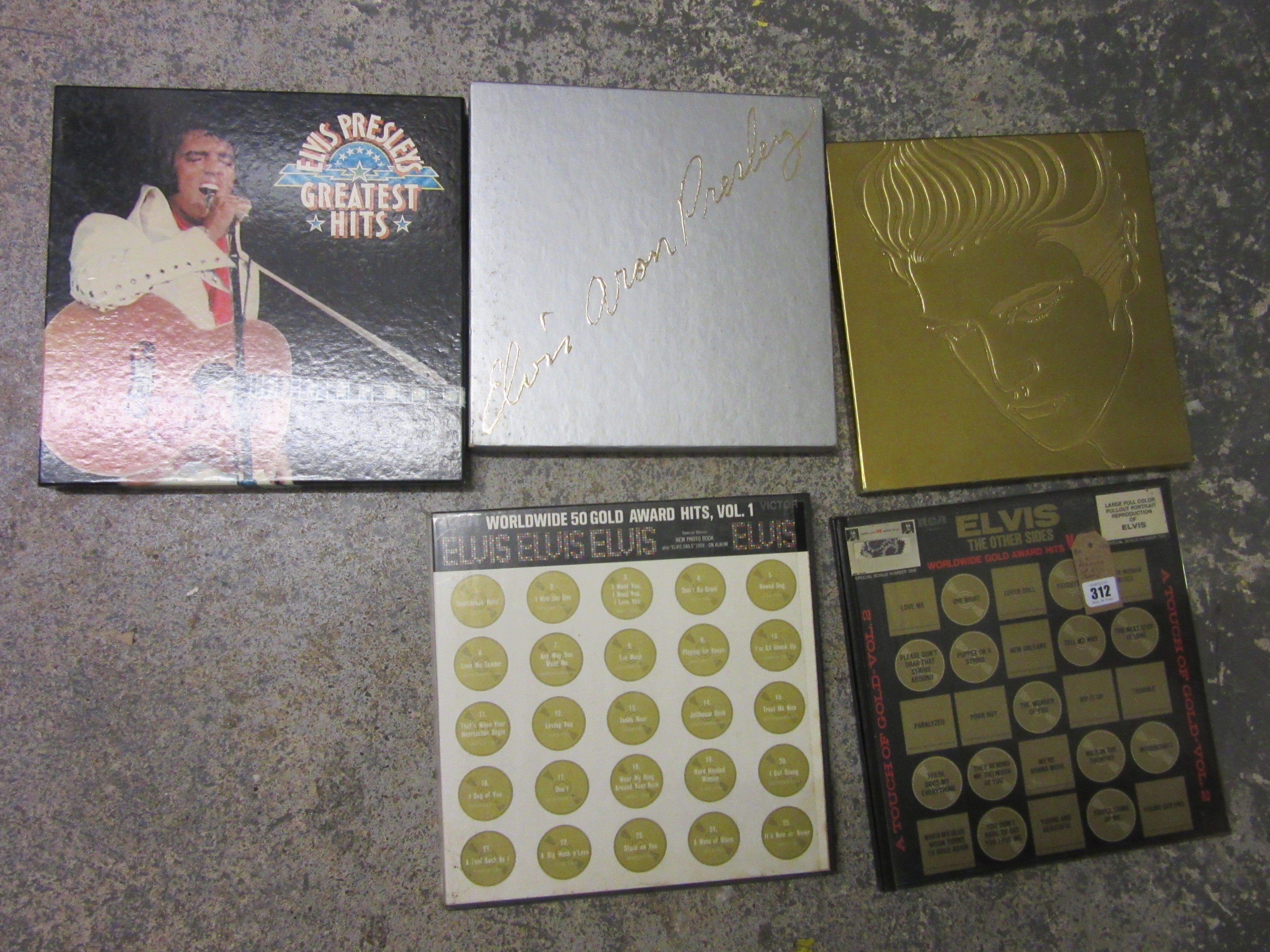 Five elvis presley lp box sets | Hartleys Auctioneers & Valuers