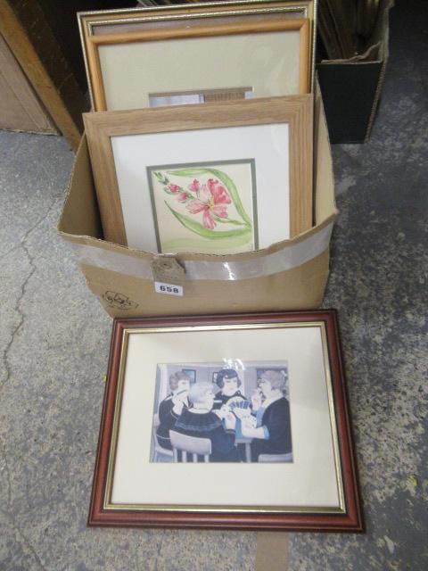 Box of prints including lowry and beryl cook pictures | Hartleys ...