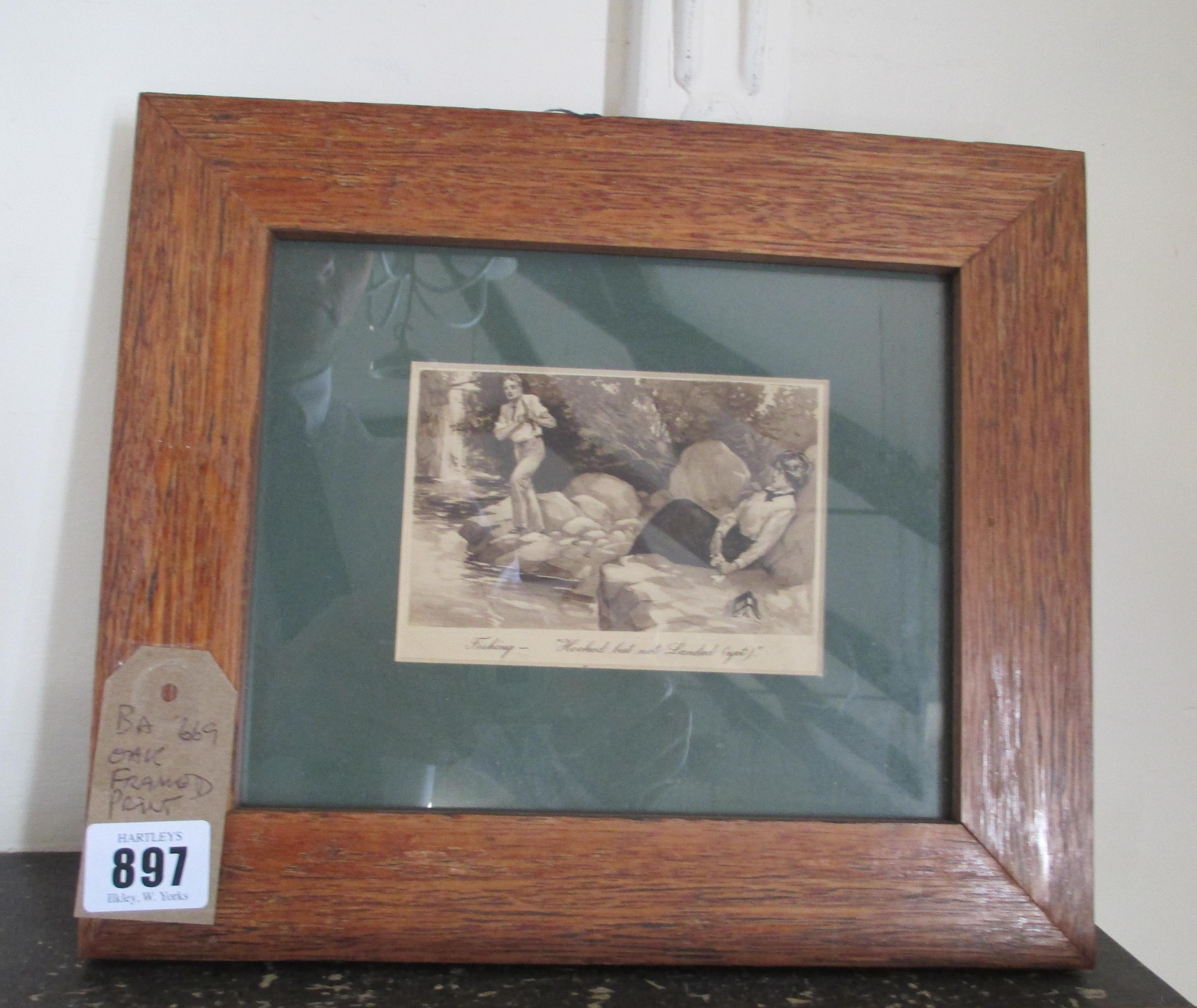 Oak framed print | Hartleys Auctioneers & Valuers